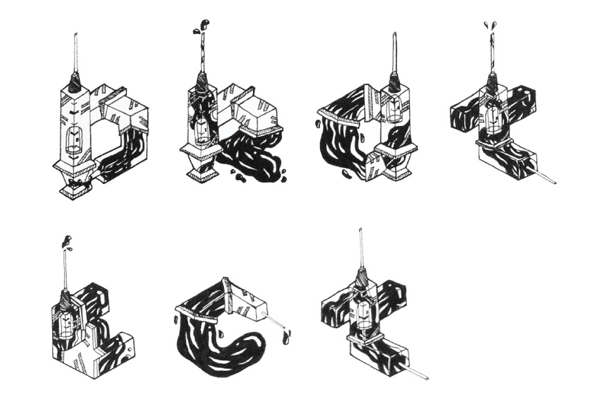 Injection Needle Typeface - Object Typeface by Ariel Koh